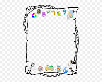 Math Borders Design Mathematics Education Green Border Background