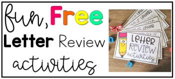 Free: 8 Fun, Free Letter Review Activities - nohat.cc