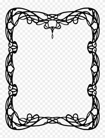 Free: 1920s Borders and Frames Art Deco Art Nouveau , silver frame ...