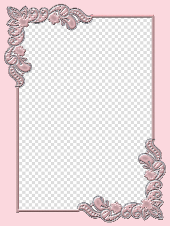 Free: Ba, pink floral frame illustration transparent background PNG ...