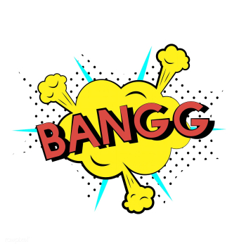 Free: Bang yellow cartoon | Free stock vector - 77458 - nohat.cc