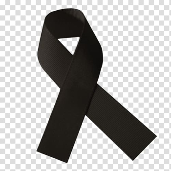 Black ribbon a symbol of mourning and remembrance background - top ...