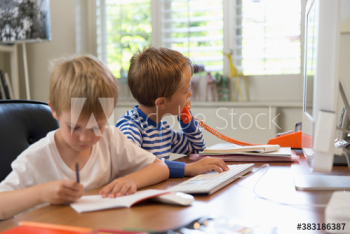 Free: Person working from home at a desk with laptop in minimal living ...