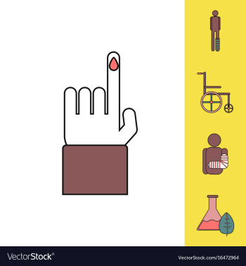 Free: Collection of icons and bodily injuries vector image - nohat.cc