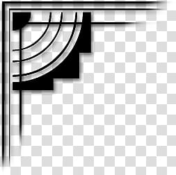 Free: Corners Stamps, black floral corner frame illustration ...