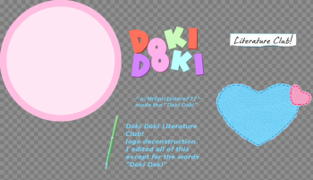 Free: DDLC Logo deconstruction, but with a transparent background this ...