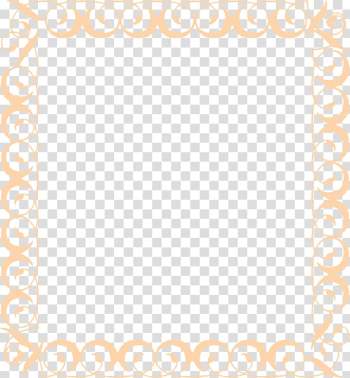 Free: Decorative Borders Graphic Frames , Peach Border transparent ...
