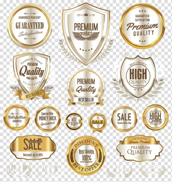 Free: Label Euclidean Gold Diagram, hand-painted gold label transparent ...
