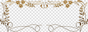 Free: Facebook border, brown floral frame transparent background PNG ...