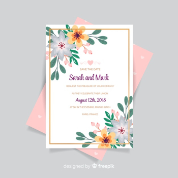 Vector floral frame vignette border card design template - top related ...