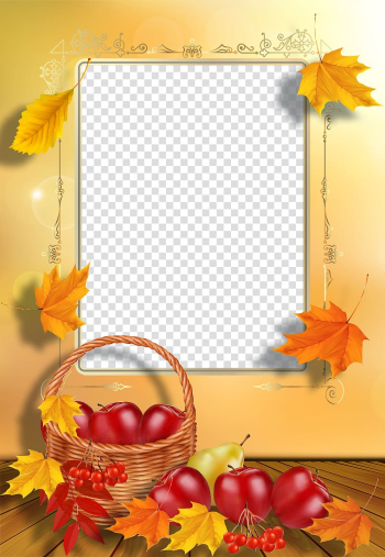 Free: Frame Autumn , Autumn leaves border transparent background PNG ...