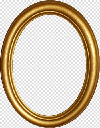 Free: Frames, oval brown frame transparent background PNG clipart ...