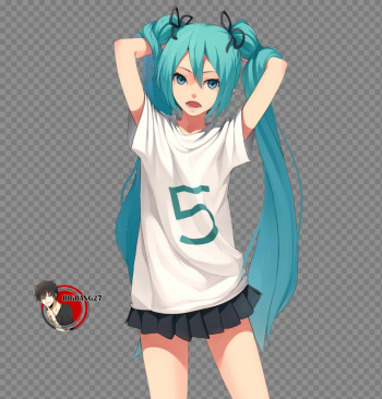 Free: Hatsune Miku Vocaloid Anime , hatsune miku transparent background ...