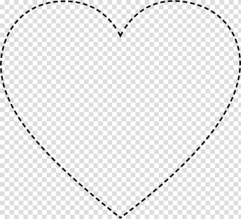 Free: Heart Line art, dotted line transparent background PNG clipart ...