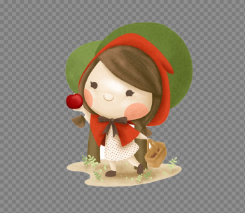 Free: Little Red Riding Hood Transparent Background PNG - nohat.cc