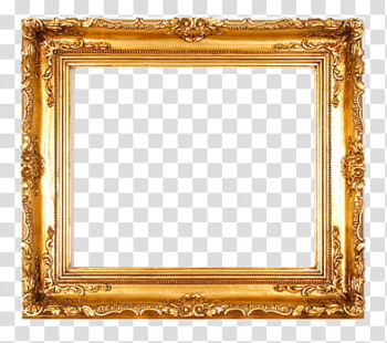 Free: Marcos Vintage, brown floral frame transparent background PNG ...