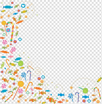 Free: Multicolored candies frame, Gift Album, candy border transparent ...