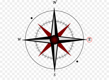 Free: Compass rose North Cardinal direction Map - Simple Compass Rose ...