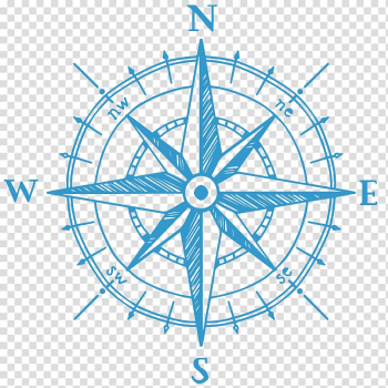 Free: Compass rose North Cardinal direction Map - Simple Compass Rose ...