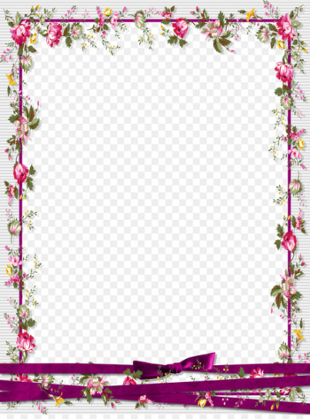 Vector floral frame vignette border card design template - top related ...
