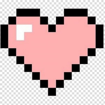 Free: 8-bit color Heart Pixel art, heart transparent background PNG ...