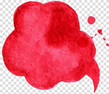 Free: Red cloud illustration, Red dialog transparent background PNG ...