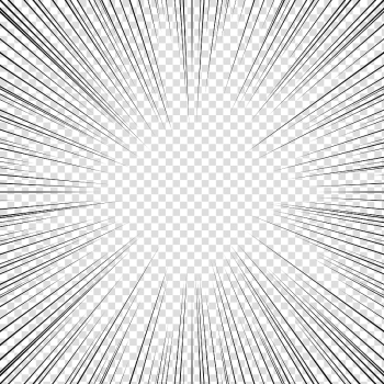 Free: Screentones action lines , black abstract radial lines suburst ...