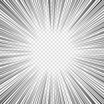 Free: Screentones action lines , black abstract radial lines suburst ...