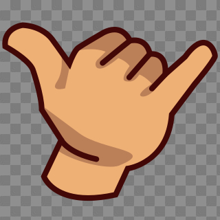 Free: Shaka Sign Line Art png download - 1300*1300 - Free Transparent ...