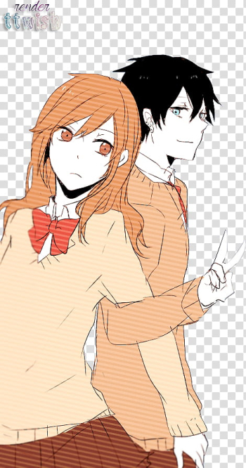 Free: Shoujo Manga Render , male and female animated characters ...