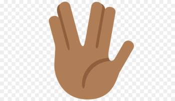Free: Spock Vulcan salute Emoji The finger - middle finger - nohat.cc