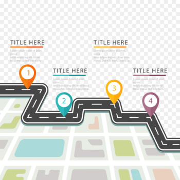 Free: Technology roadmap Road map - Vector color Road location - nohat.cc