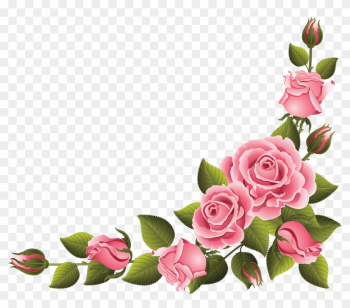 Free: Rose Border Clip Art Free Pink Rose Clipart And Boarders - Flower ...
