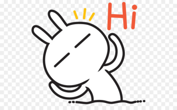 Free: Tuzki Clip art Telegram Emoticon Sticker - Tuzki - nohat.cc