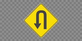 Free: U Turn Sign PNG - nohat.cc