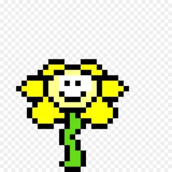 Free: Undertale Flowey Sprite Pixel art - sprite - nohat.cc