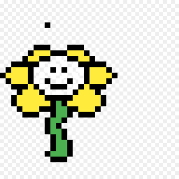 Free: Undertale Flowey Sprite Pixel art - sprite - nohat.cc