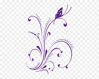 Purple Butterfly Wedding Clip Art
