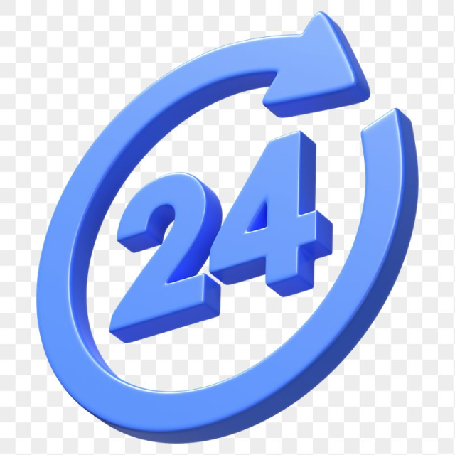 Free: 24 hours sign png 3D | Free PNG - rawpixel - nohat.cc