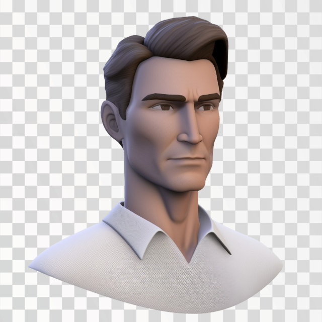 Free: 3D default avatar of male - PNG transparent - nohat.cc