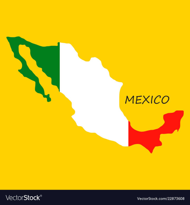 Free: 3d flag map of mexico vector image - nohat.cc