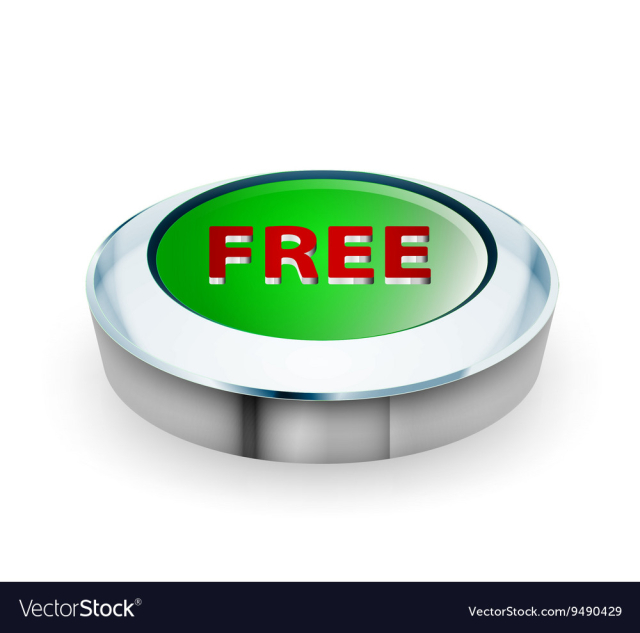 Free: 3D free button vector image - nohat.cc