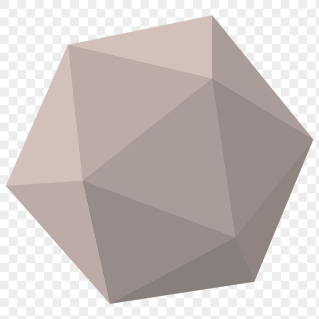 Free: 3D icosahedron png element, geometric | Free PNG Sticker ...