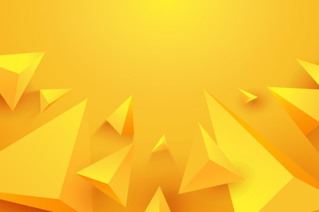 Free: 3d triangle yellow concept background Free Vector - nohat.cc