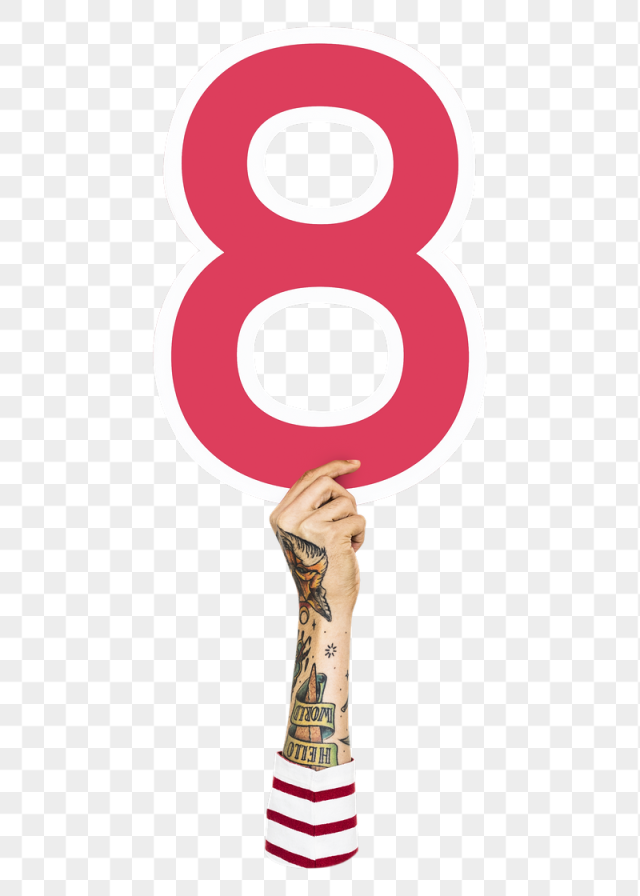 Free: 8 png number, raised hand, | Free PNG - rawpixel - nohat.cc
