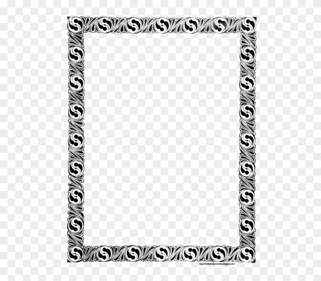 Free: A Black And White Decorative Frame - Anglo Saxon Border Paper ...