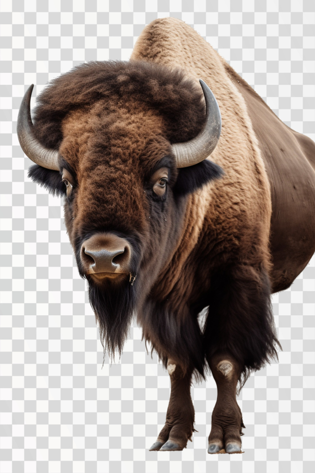 Free: A buffalo - PNG transparent background - nohat.cc