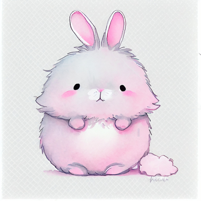 Free: A cute and adorable baby pink bunny with a big fluffy tail - nohat.cc
