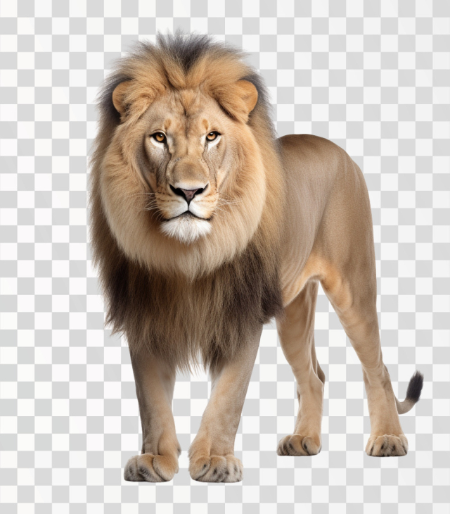 Free: A Lion - PNG transparent background - nohat.cc