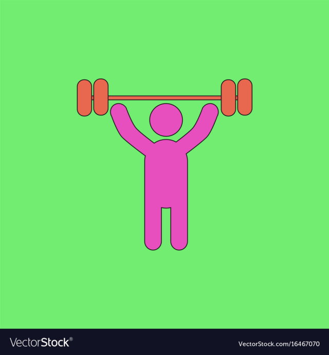 Free: A man lifting weight silhouette vector image - nohat.cc
